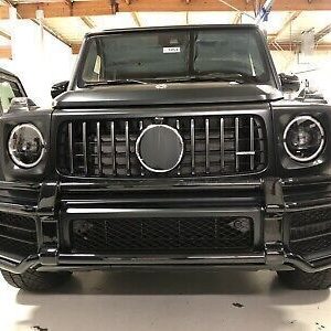 CHROME BLACK AMG G63 GT STYLE FRONT BUMPER BAR RADIATOR GRILLE FOR ...