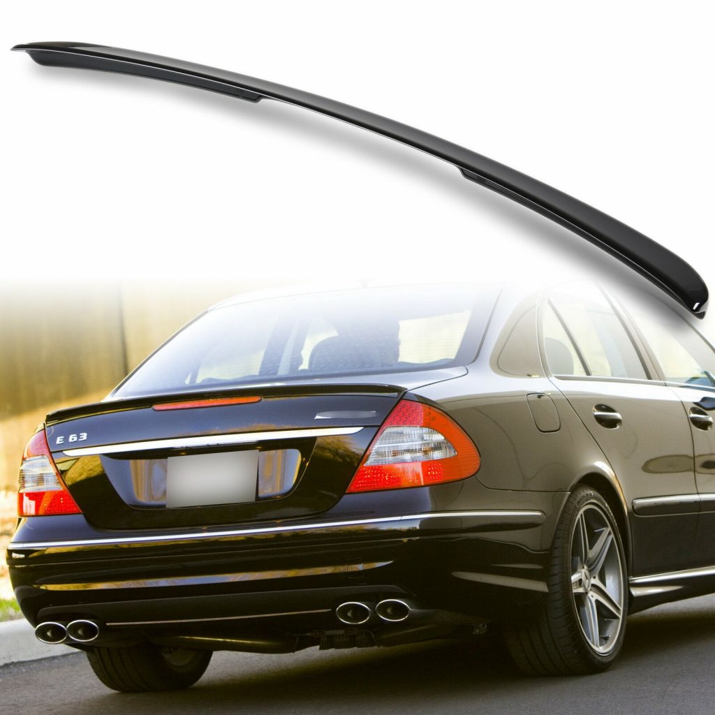 Gloss Black AMG Style Rear Boot Wing SUITABLE For Mercedes Benz E Class ...