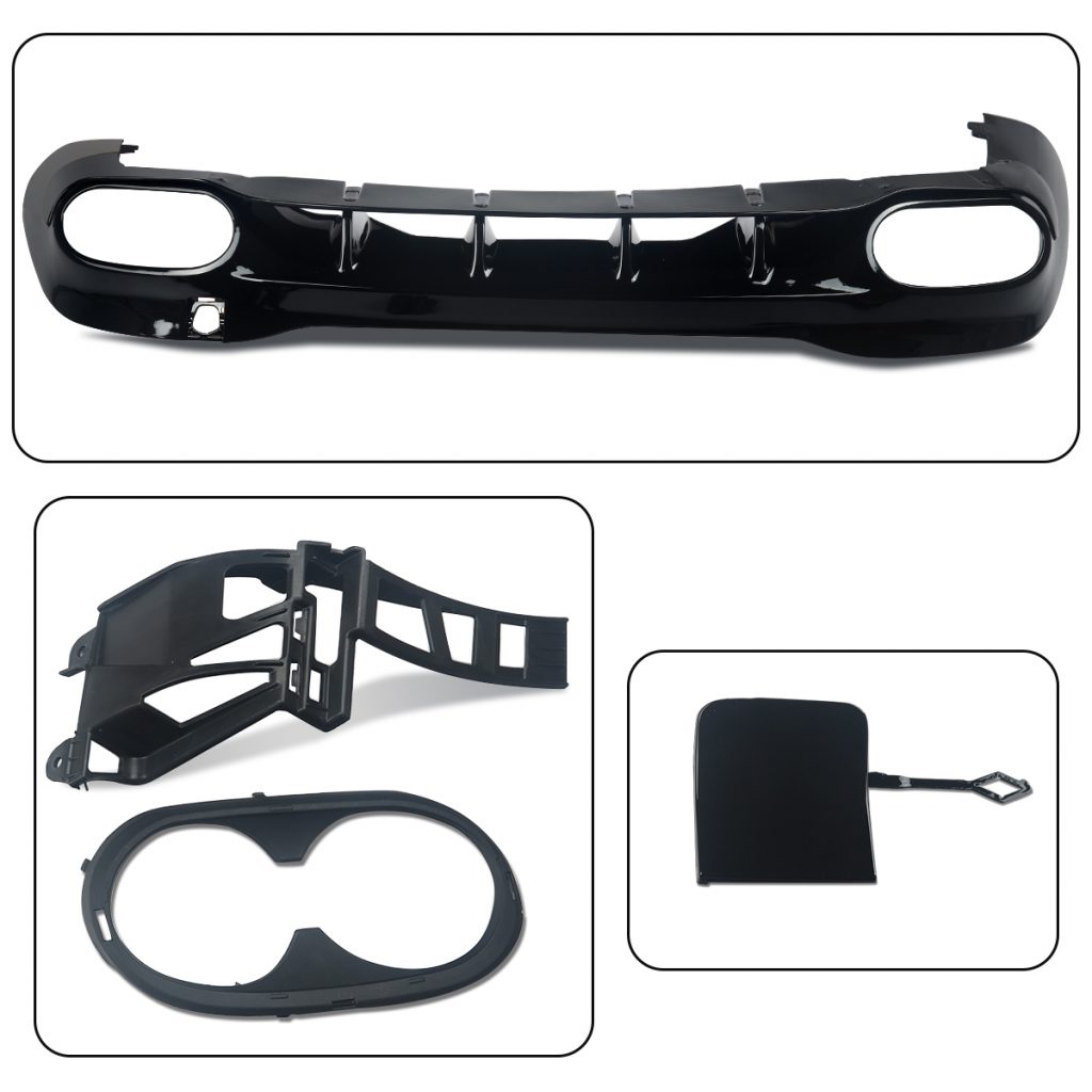 Gloss Black AMG Style Rear Diffuser Suitable For Mercedes-Benz CLA W118 ...
